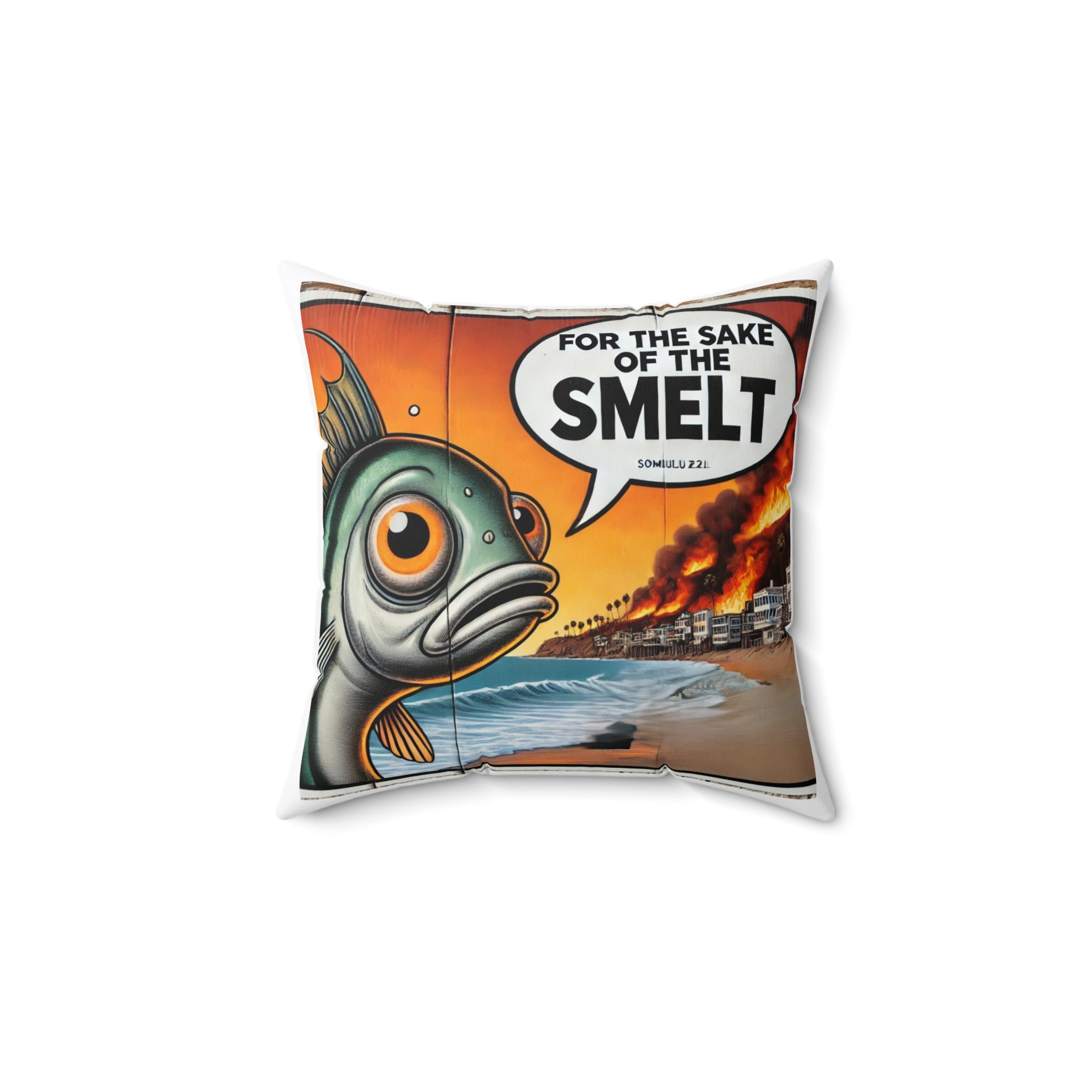 For The Sake Malibu Coast | Whimsical Fish-Themed Throw Pillow Decor ...